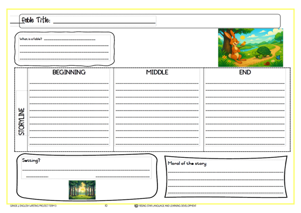 Grade 4 English HL/FAL Project Term 3 – Rising Star Language and ...